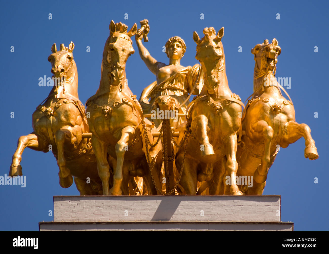 Barcelona Statues On Horseback Pointing