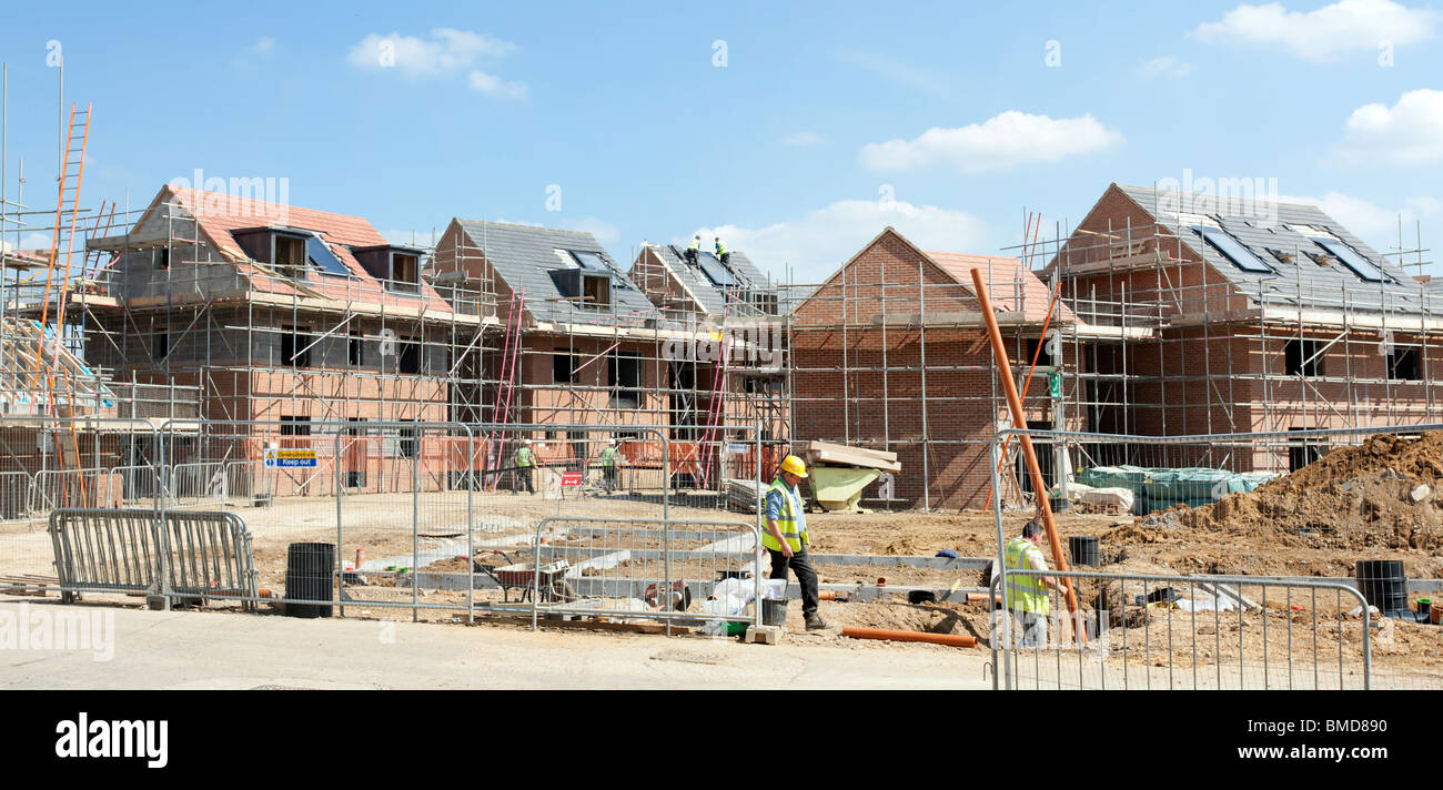 Broughton Gate Housing Estate - Milton Keynes - Buckinghamshire Stock ...
