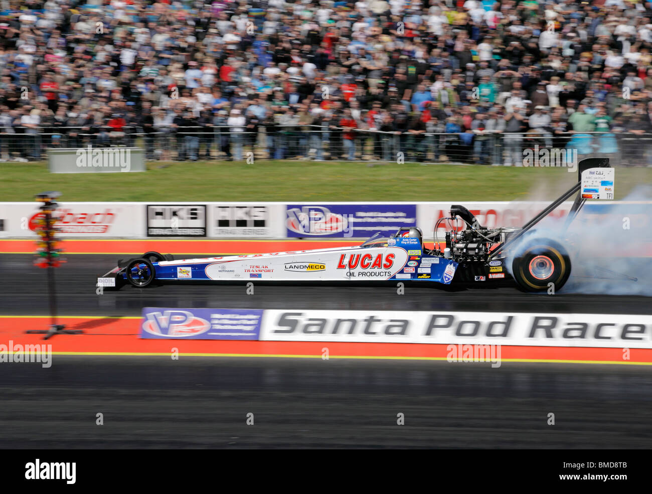 Dragster race car santa pod hi-res stock photography and images - Alamy