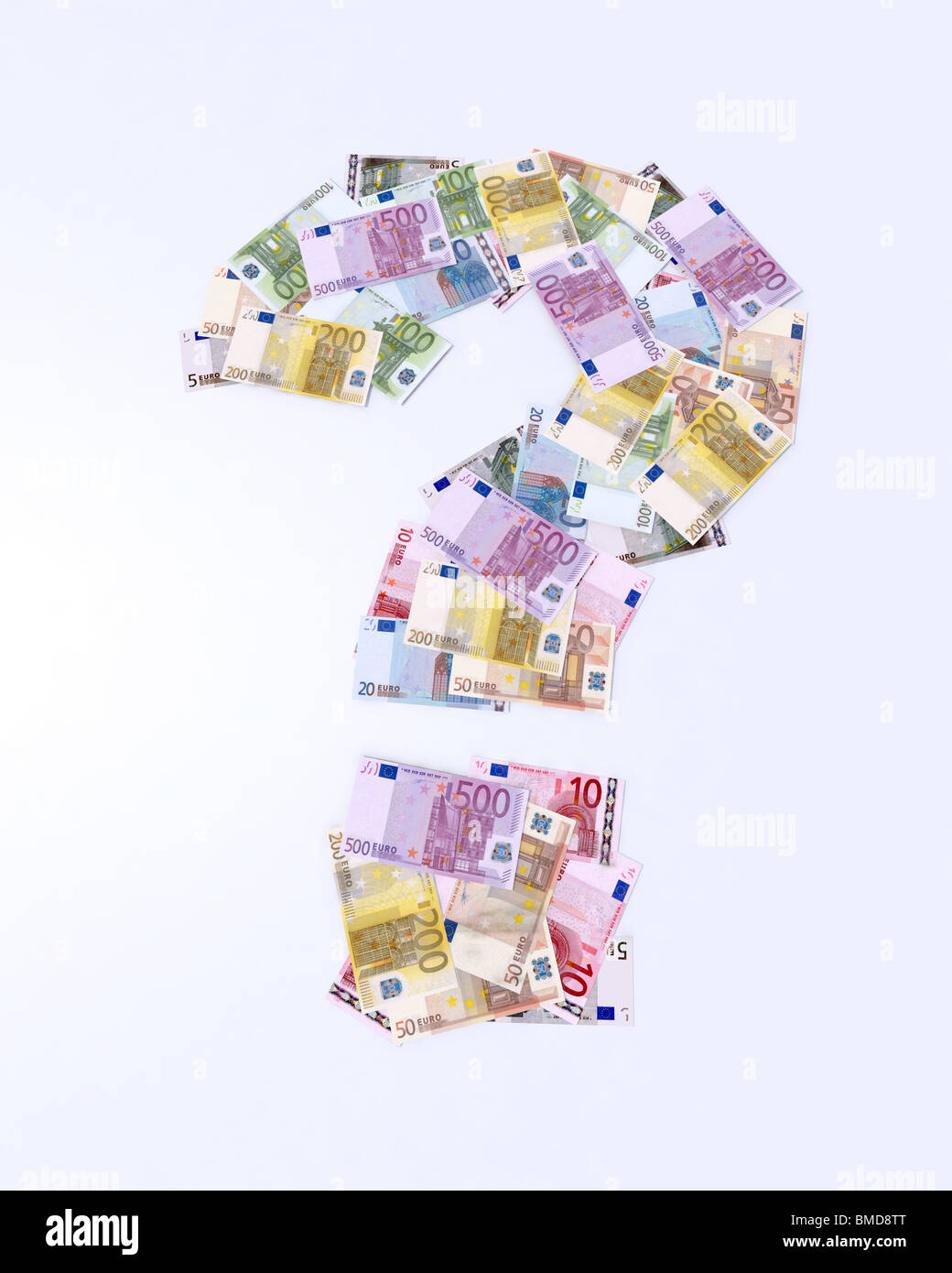 euro currency question mark Stock Photo - Alamy
