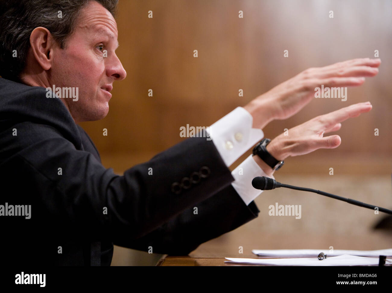 Treasury Secretary Timothy Geithner Stock Photo - Alamy