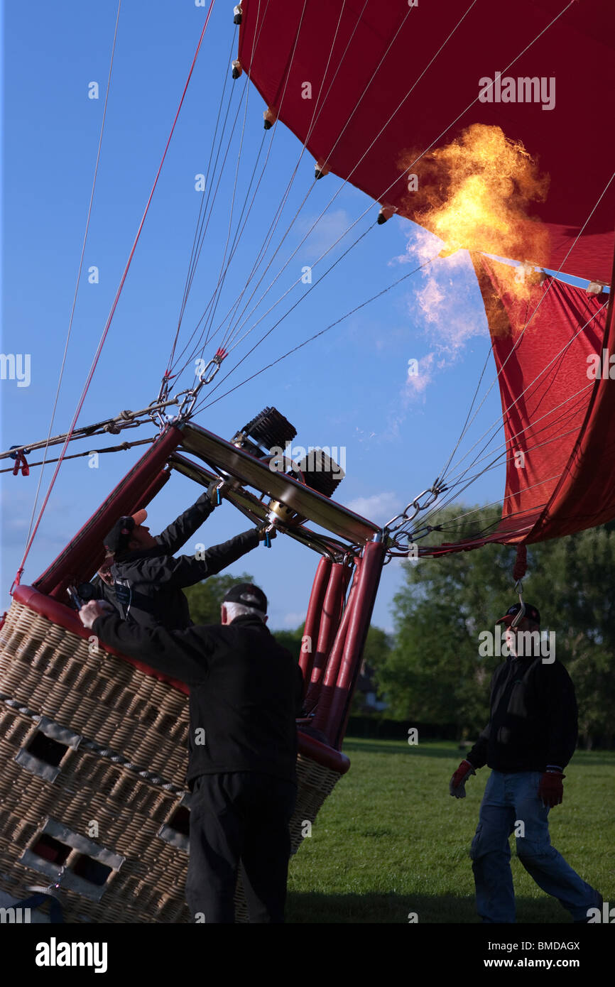 air balloon launch Stock Photo - Alamy