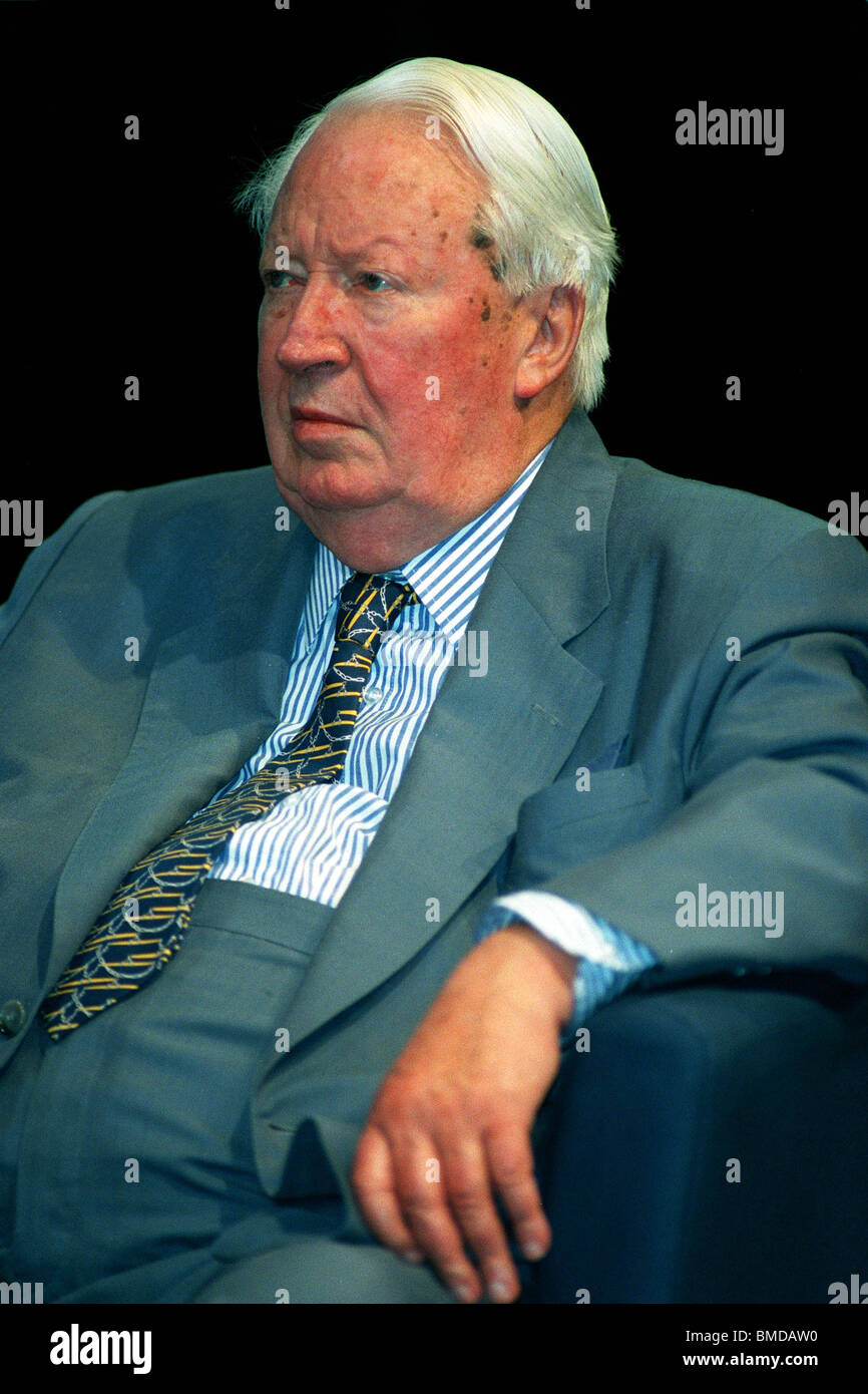 EDWARD HEATH MP CONSERVATIVE PARTY 13 October 1998 Stock Photo - Alamy