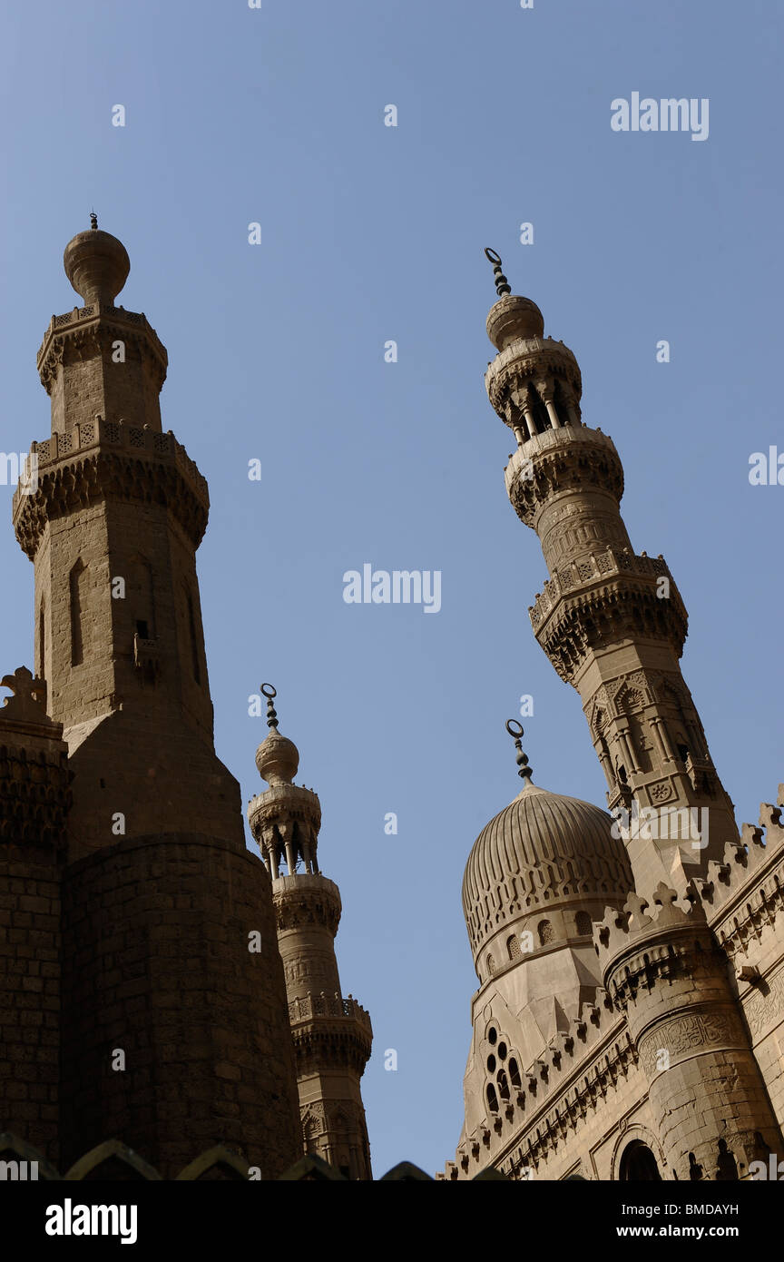 Minarets of Al Rifai Mosque and Sultan Hassan Mosque, Cairo, Egypt ...