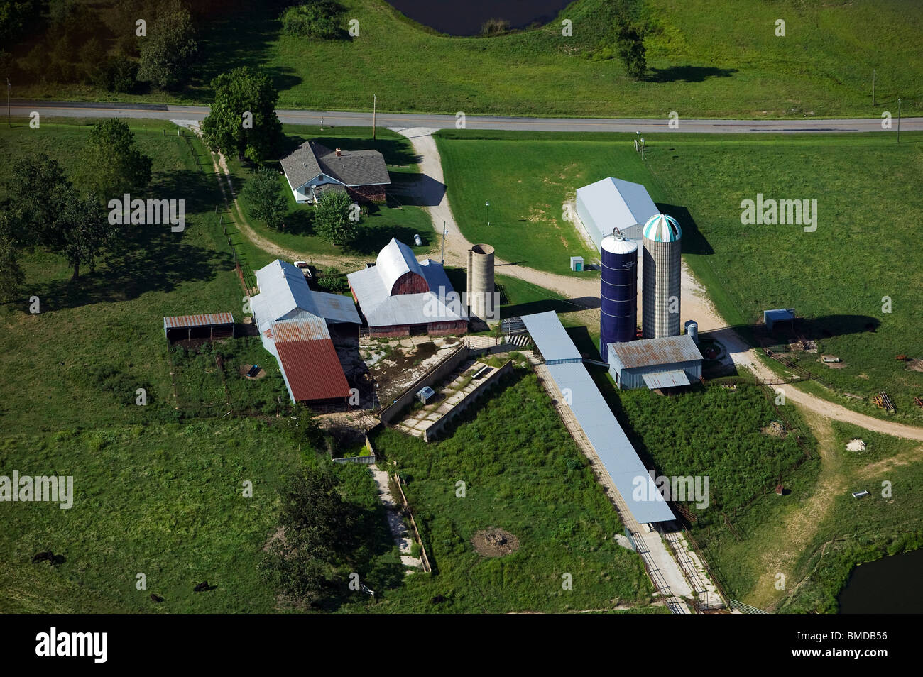 Aerial farm mid west united states hi-res stock photography and images ...