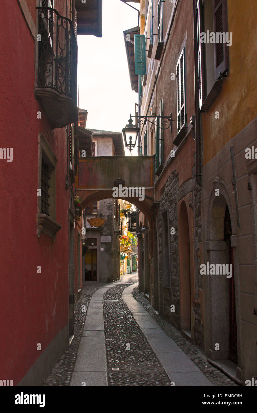 Narrow alley in Orta, Italy Stock Photo - Alamy