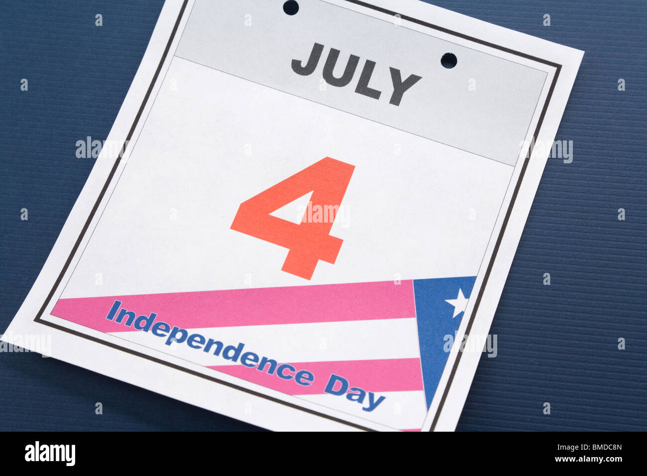 Independence Day, calendar date Fourth of July for background Stock ...
