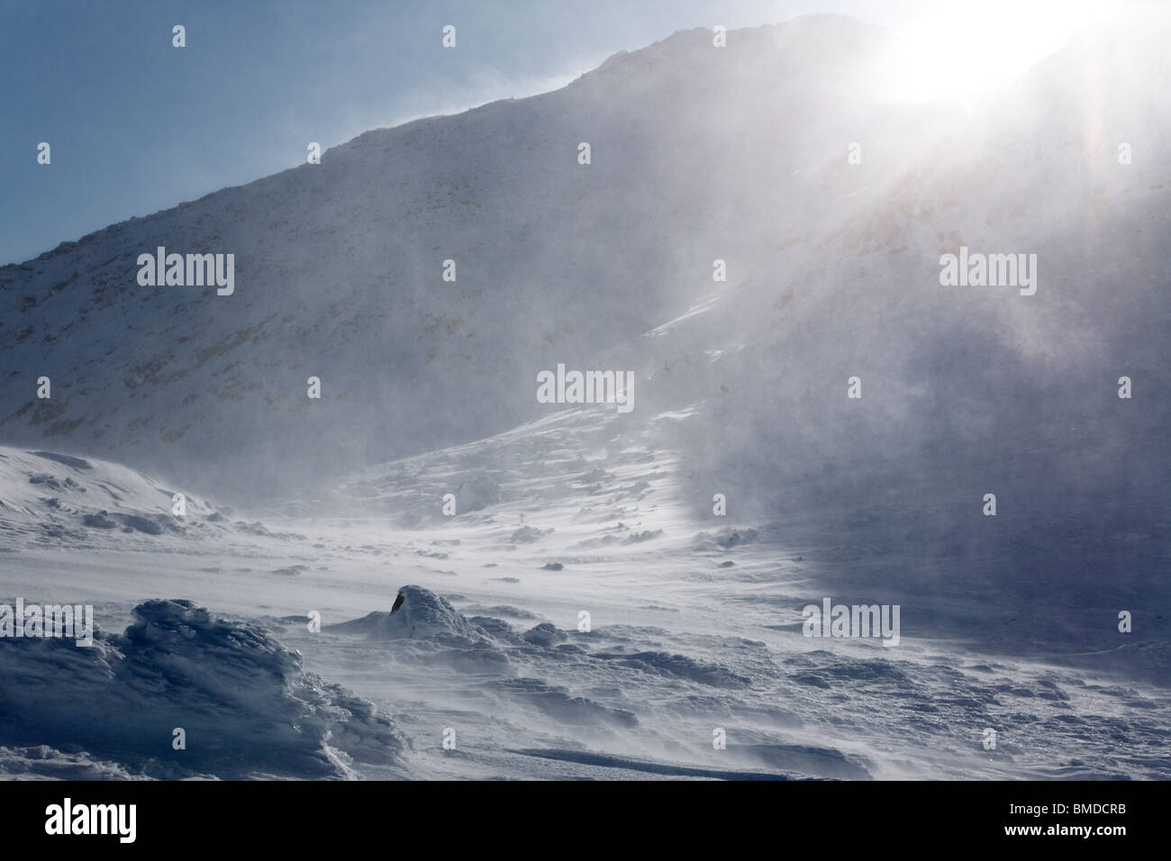 Mount John Quincy Adams in the Presidential Range during the winter ...