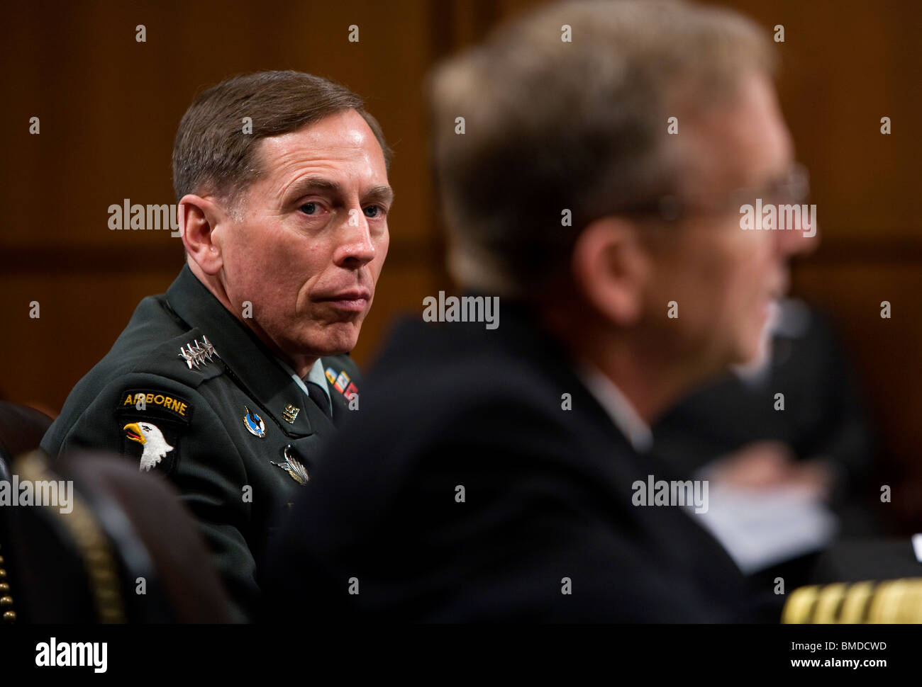 Admiral Eric Olson and General David Petraeus Stock Photo - Alamy