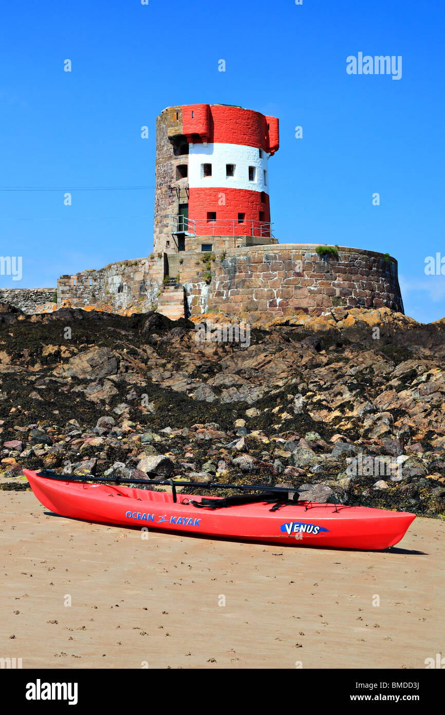 Archirondel Tower, Jersey, Channel Island, United Kingdom Stock Photo ...