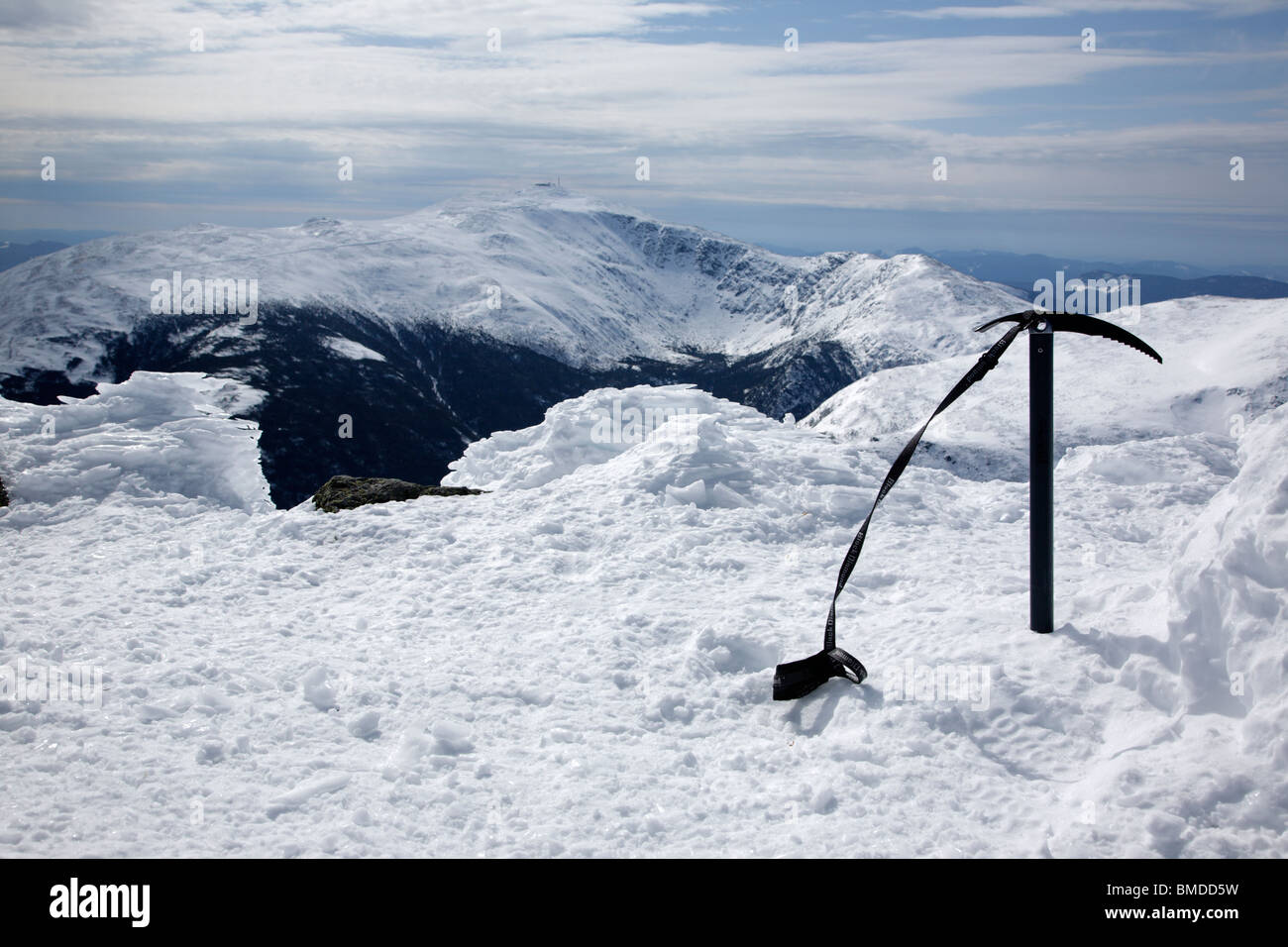The summit of Mount Adams during the winter months in the White ...