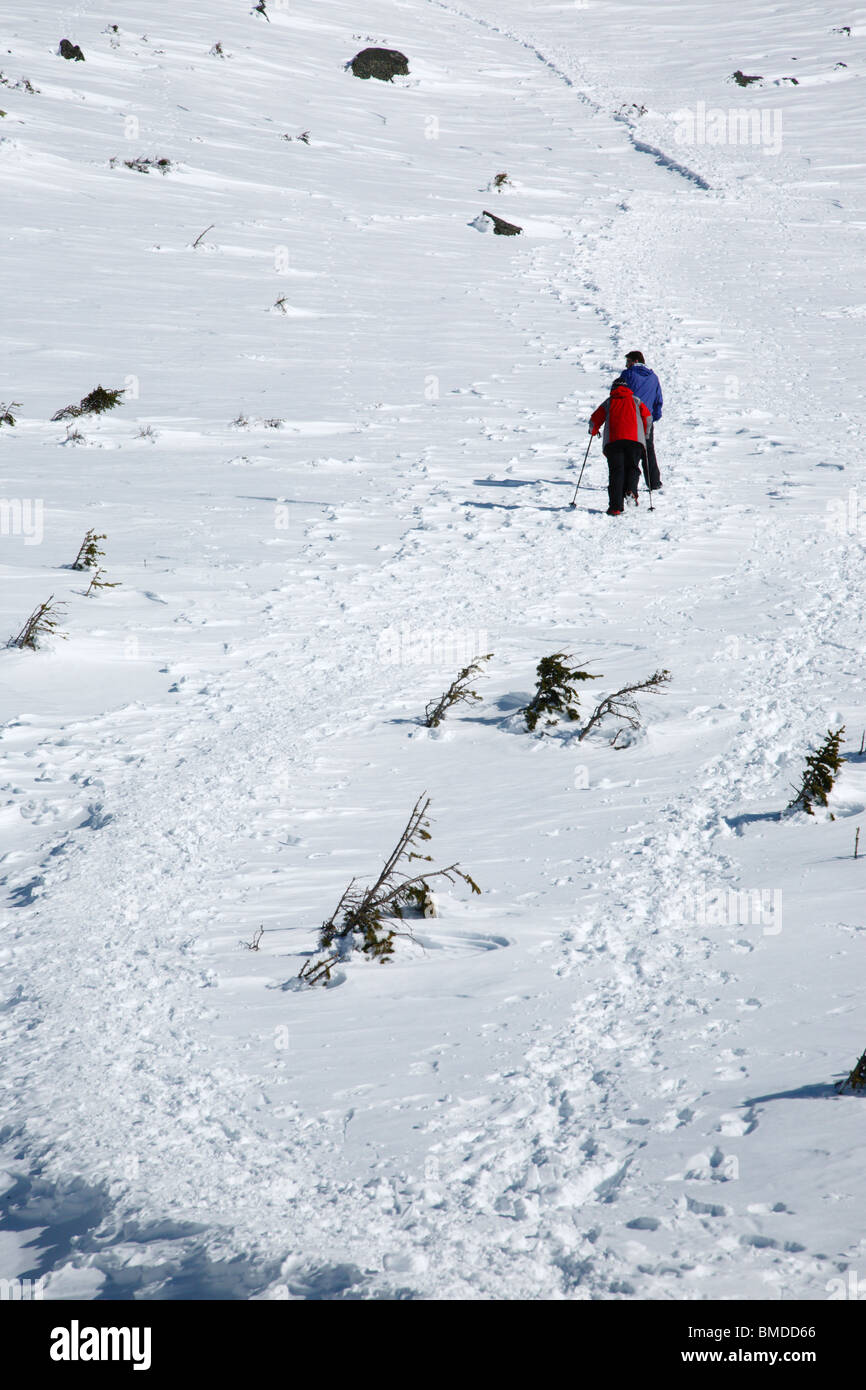Mount Madison during the winter months in the White Mountains, New ...