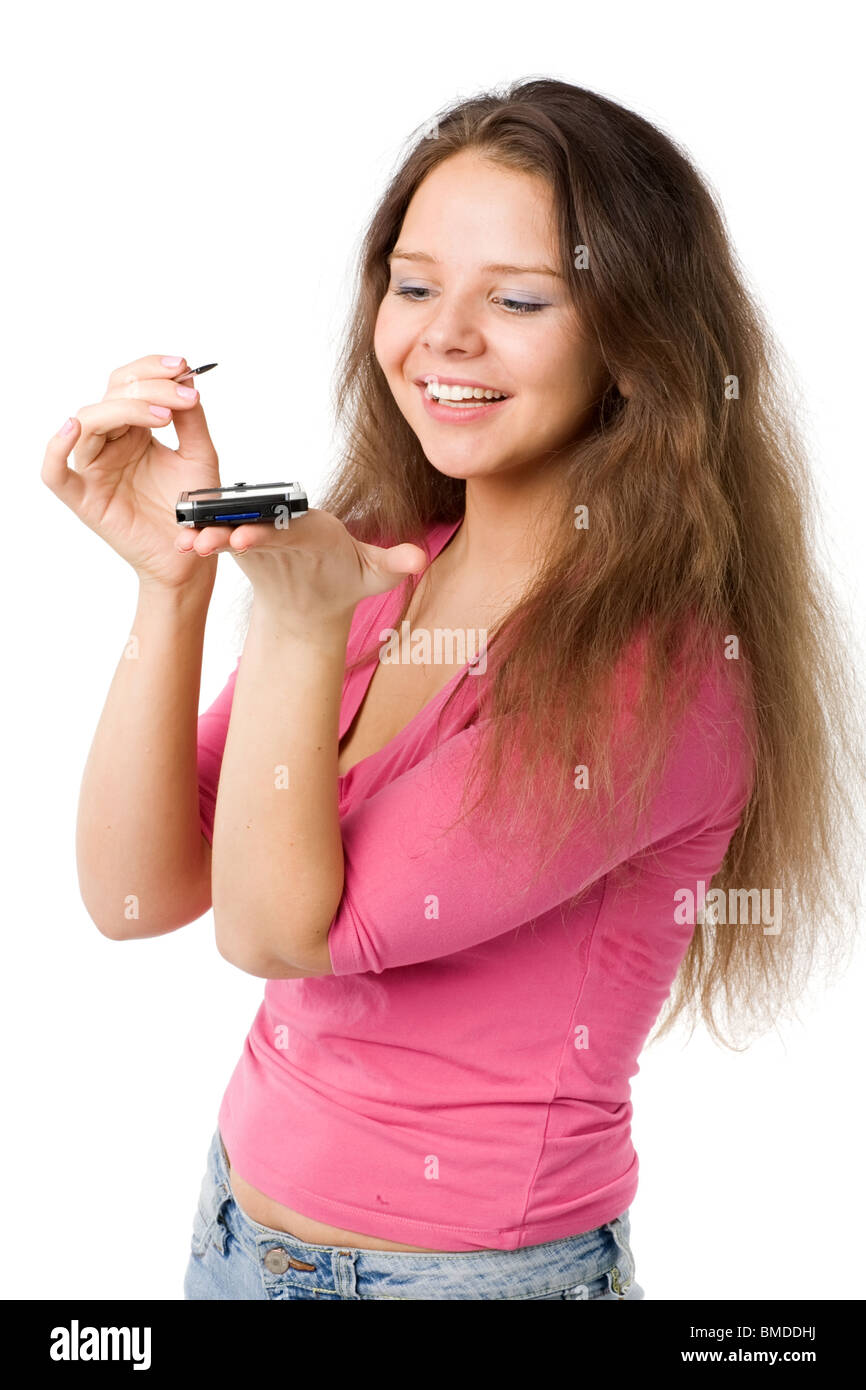 Personal digital assistant pda palm hi-res stock photography and images ...