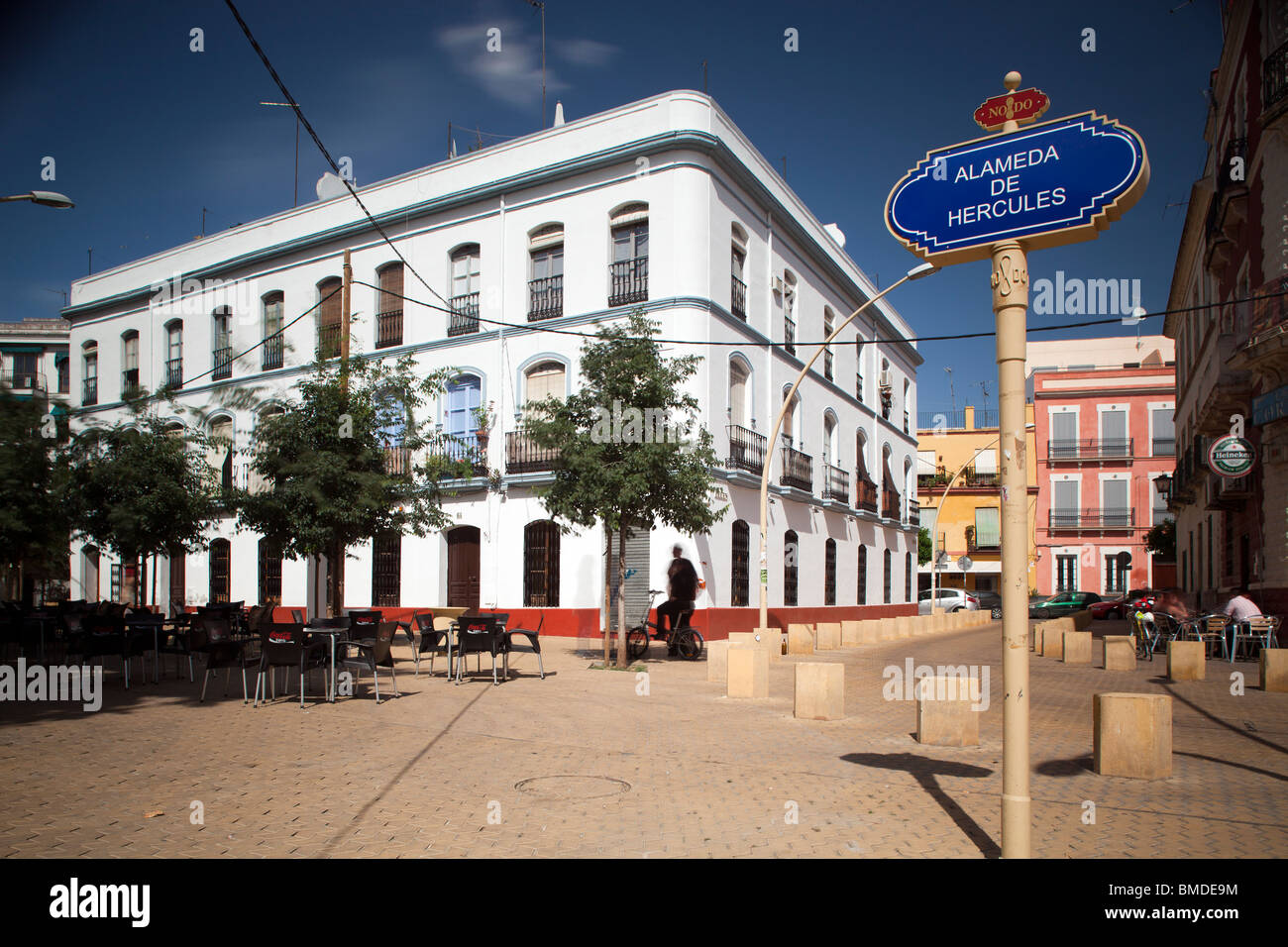 Alameda de Hercules square, Seville, Spain Stock Photo - Alamy