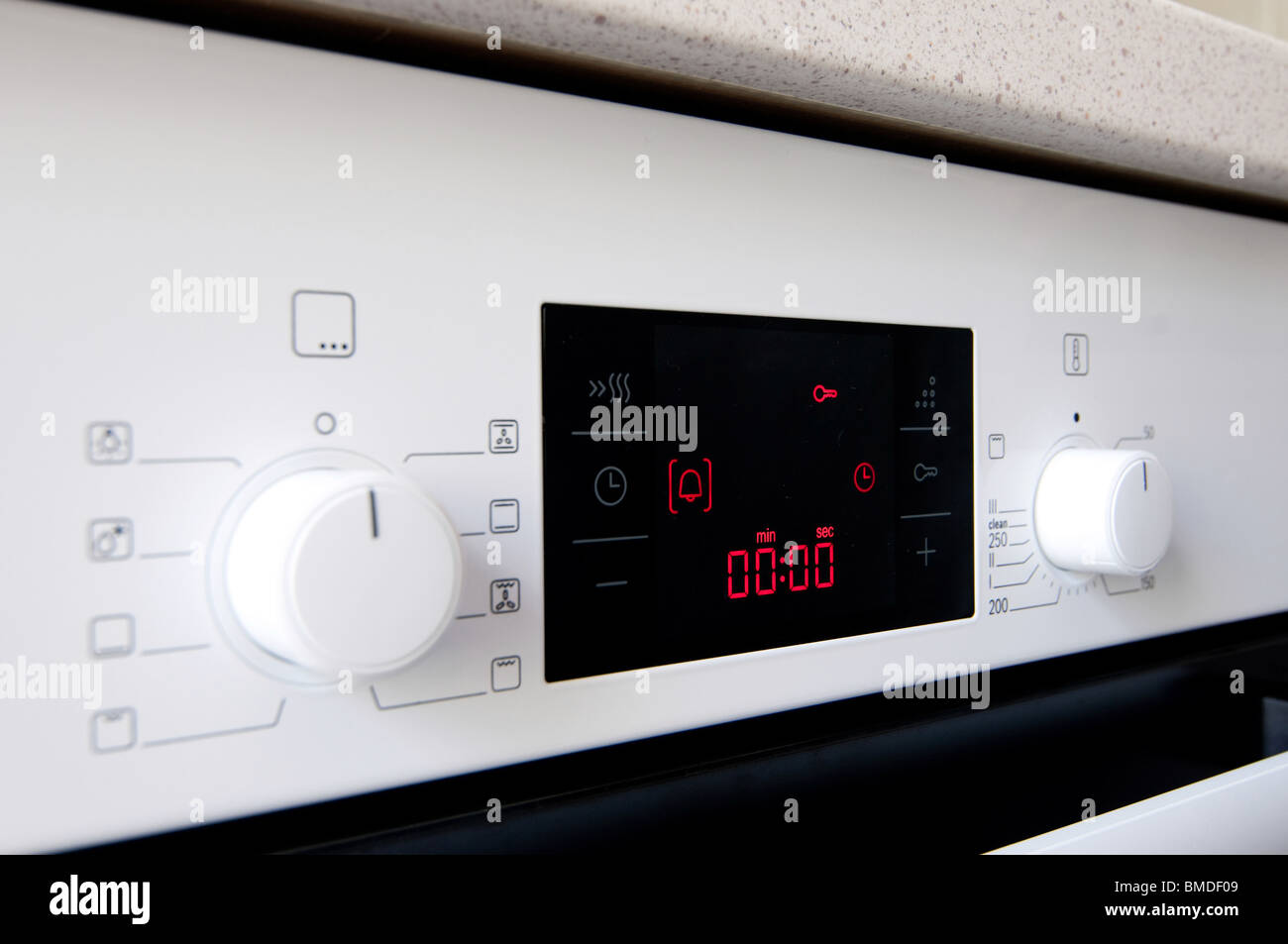 Modern kitchen stove control panel Stock Photo - Alamy