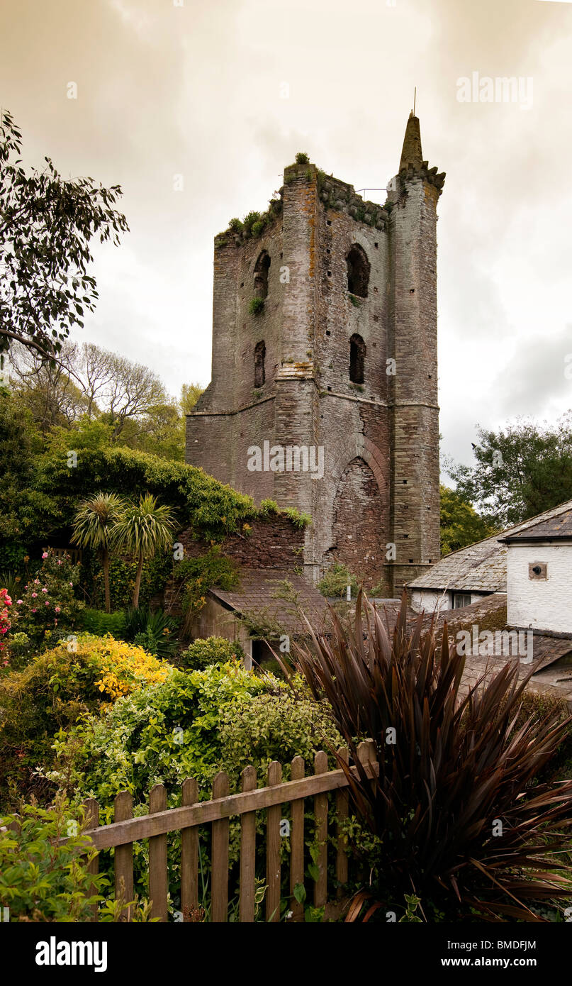 UK, England, Devon, Slapton, old chantry college tower, from beer ...