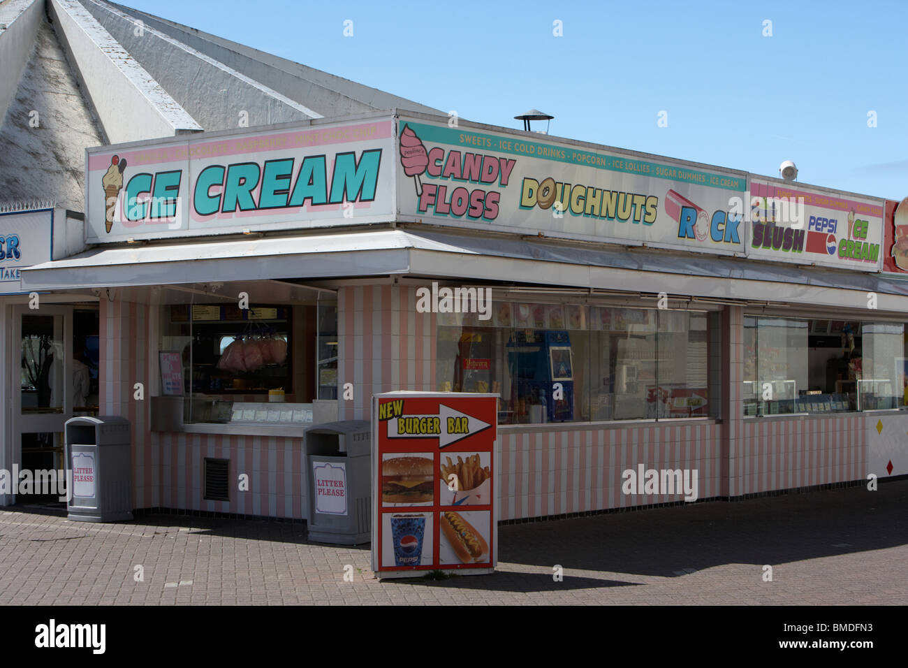 seaside fast food kiosk shop ice cream burgers english coastal resort ...