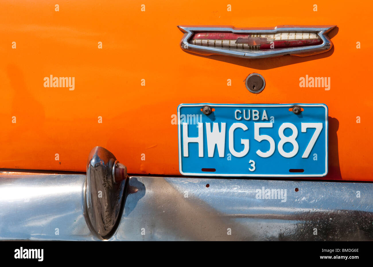 Old 50s Chevrolet with Cuba license plate in Old Havana Cuba Stock ...