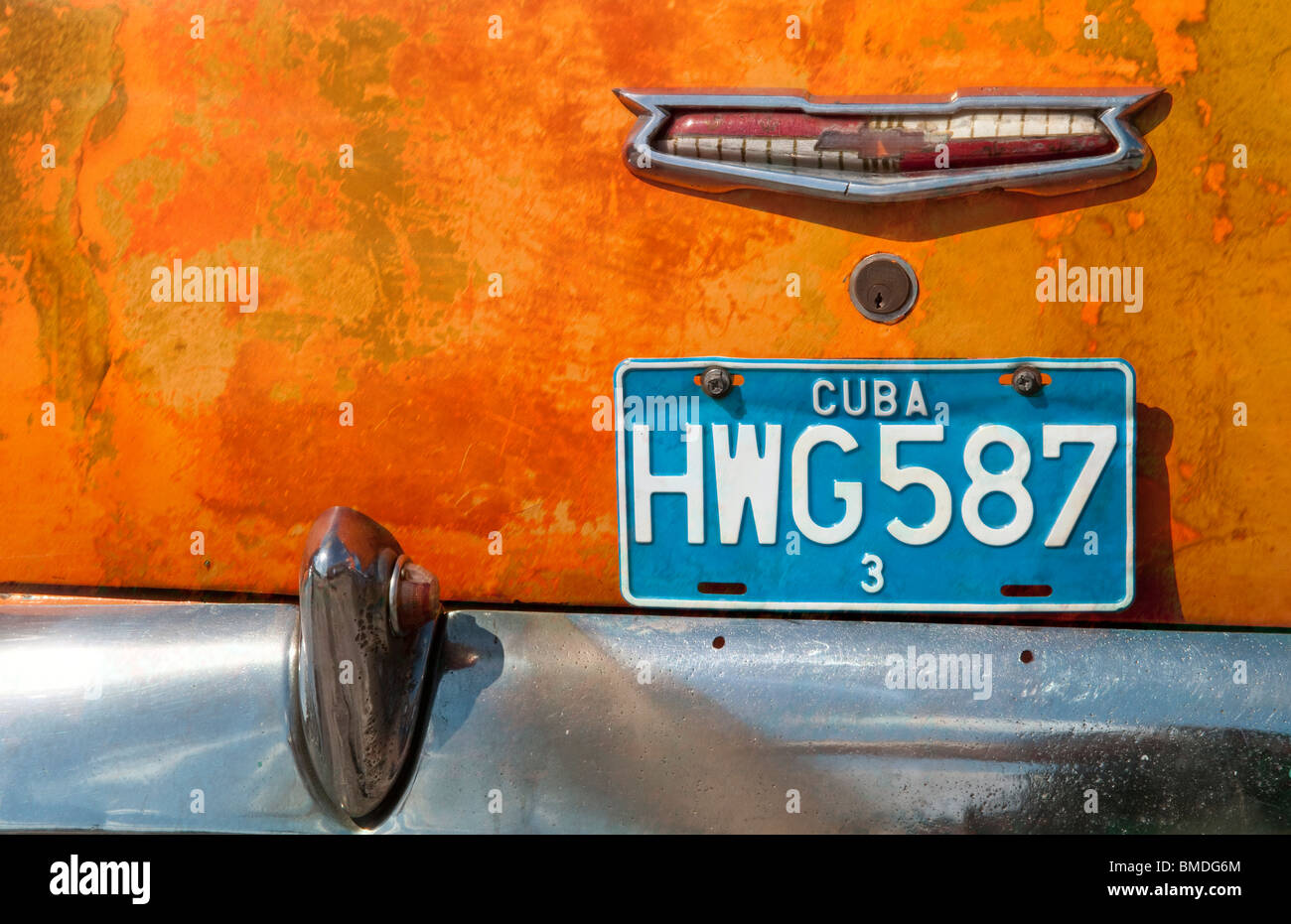 Old 50s Chevrolet with Cuba license plate in Old Havana Cuba Stock ...