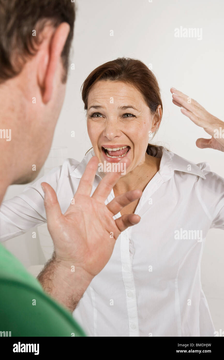 Couple Having Argument Stock Photo - Alamy