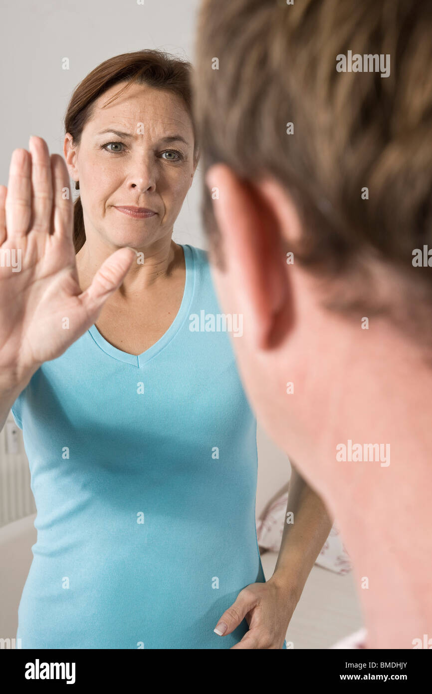 Angry woman hands on hips hi-res stock photography and images - Alamy