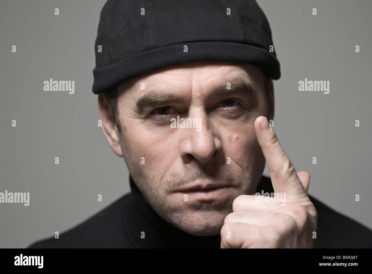 Angry Man Pointing Stock Photo - Alamy