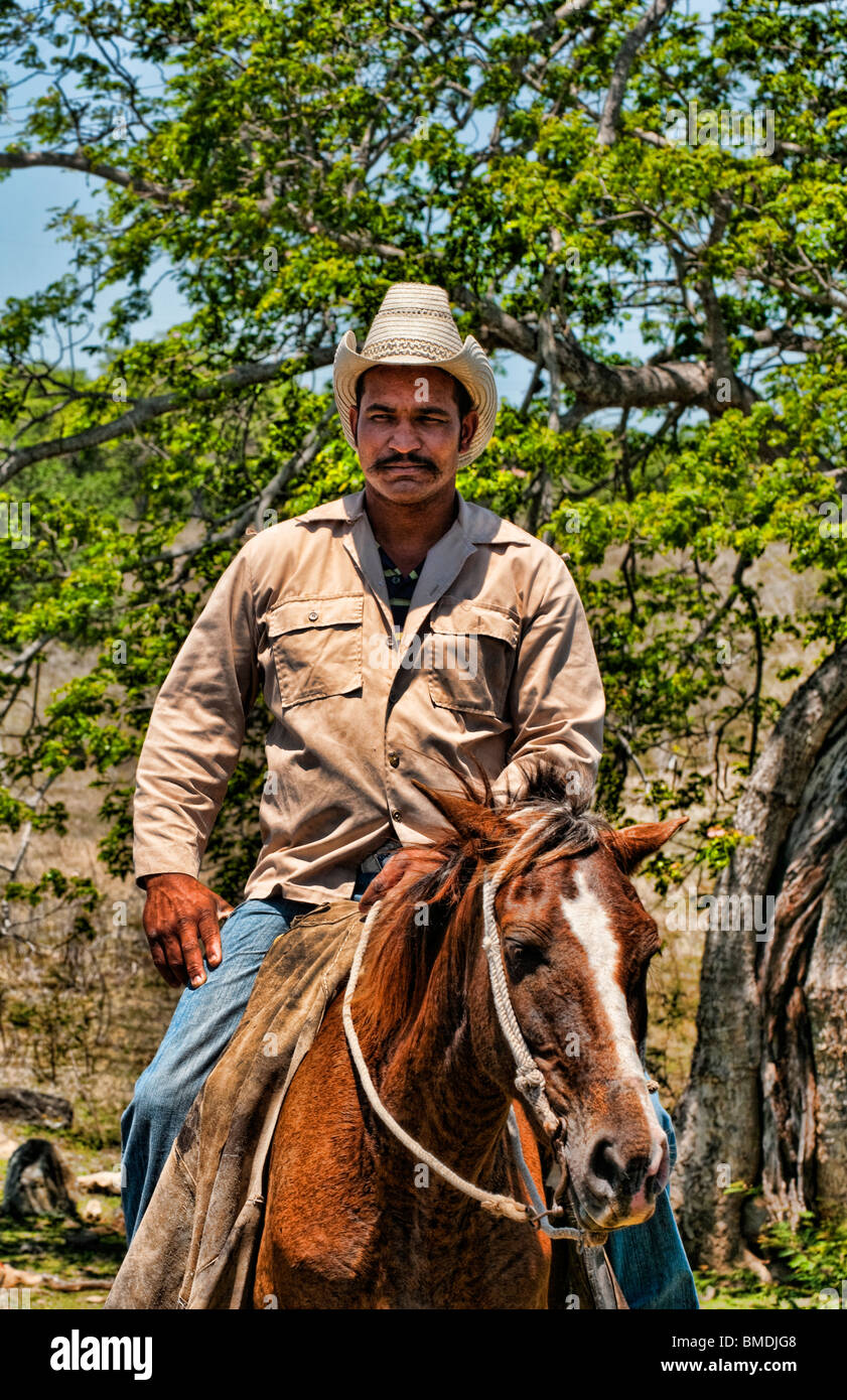 Cuban cowboy in country outside of Trinidad Cuba Stock Photo - Alamy