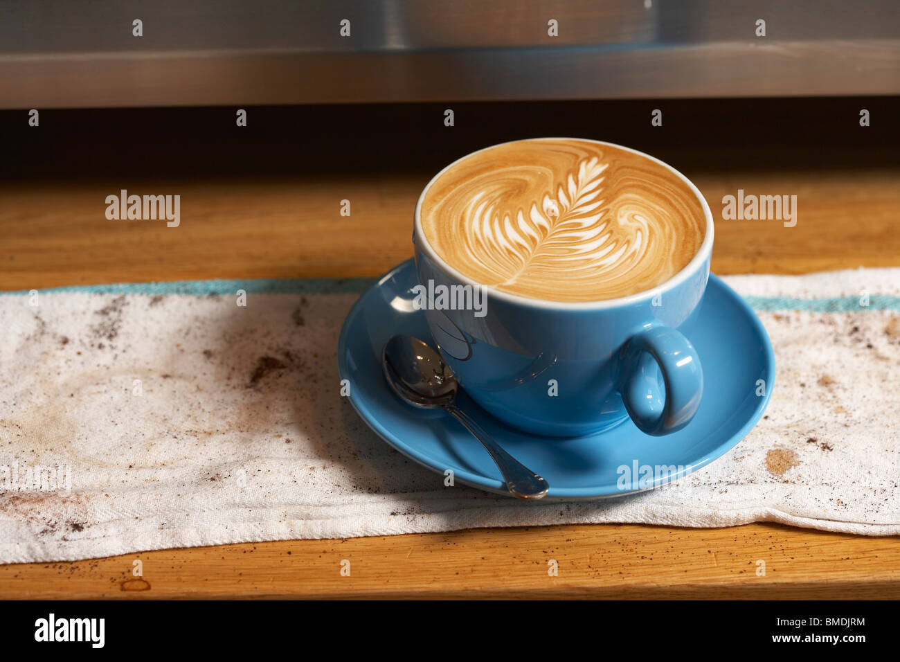 Caffe latte top view hi-res stock photography and images - Alamy