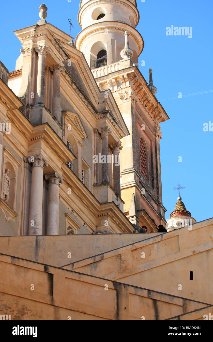 The basilica Saint Michel of Menton Stock Photo - Alamy