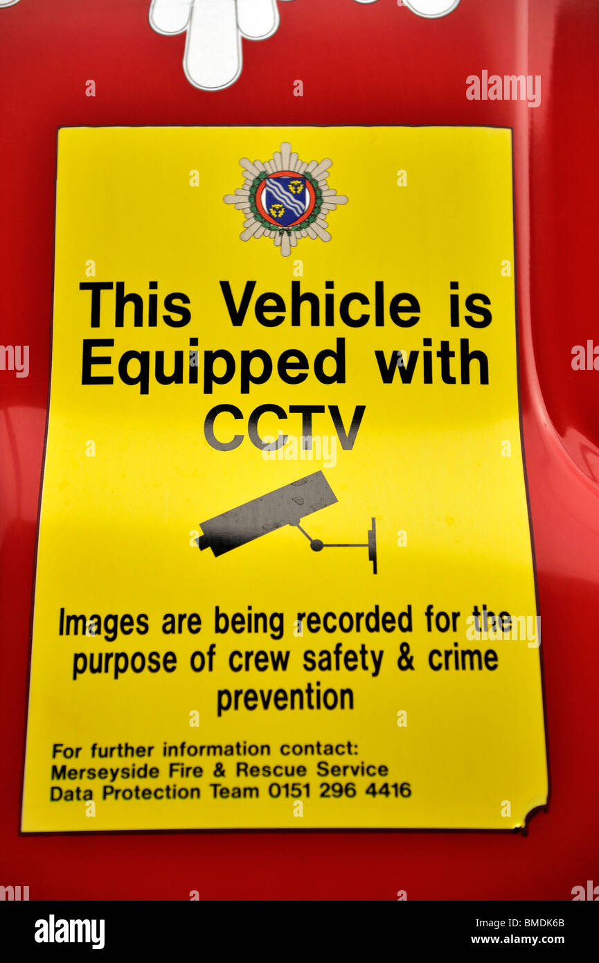 Fire Engine CCTV Video recording Stock Photo - Alamy