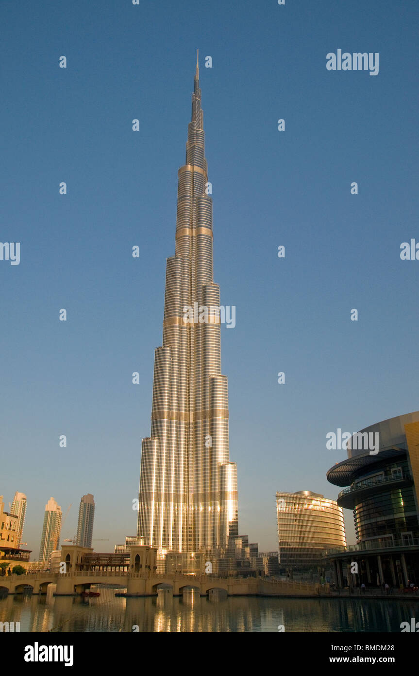 The 2,600-feet tall Burj Dubai in the Dubai United Arab Emirates is the ...
