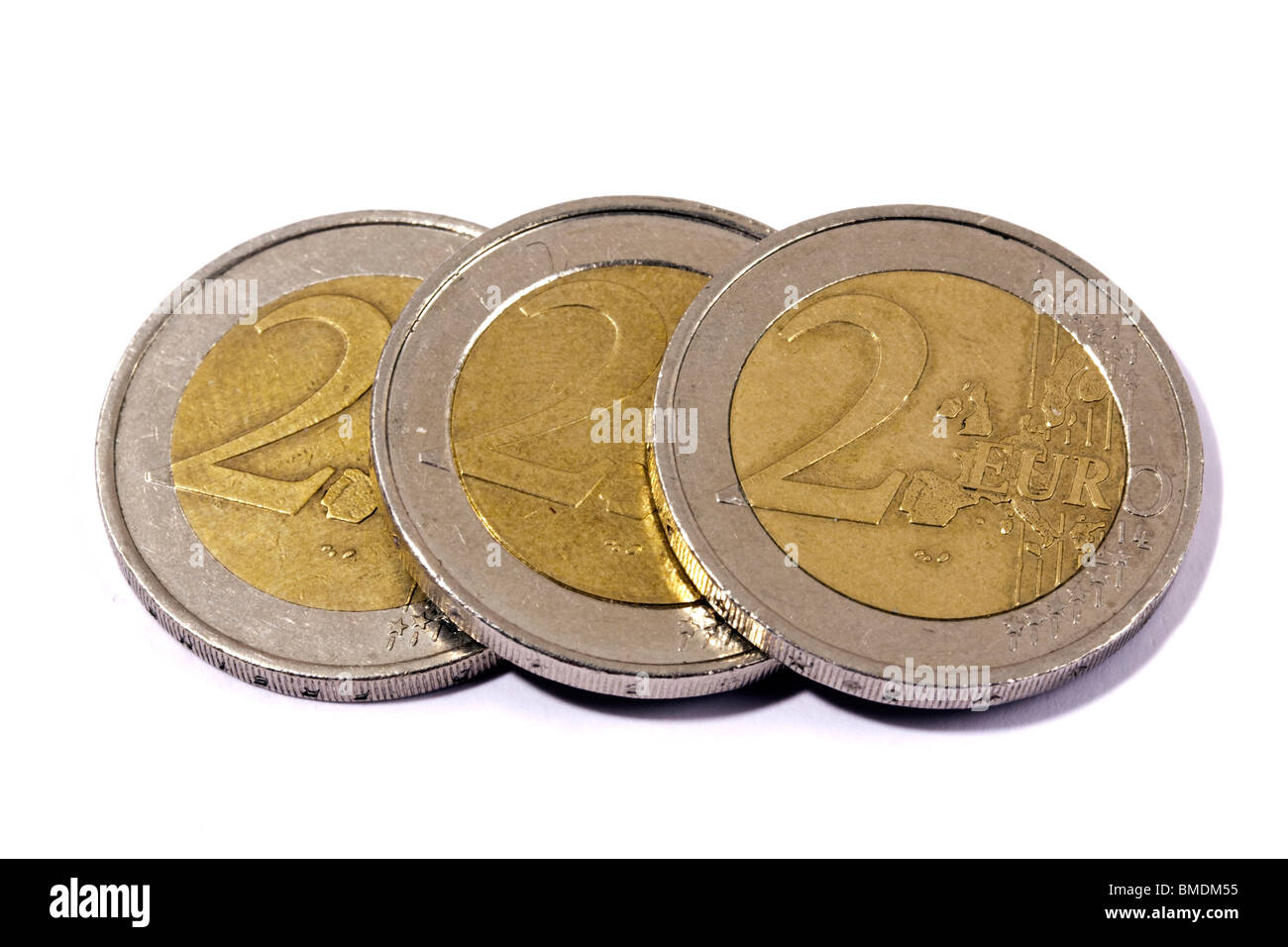 Three two euro coins hi-res stock photography and images - Alamy