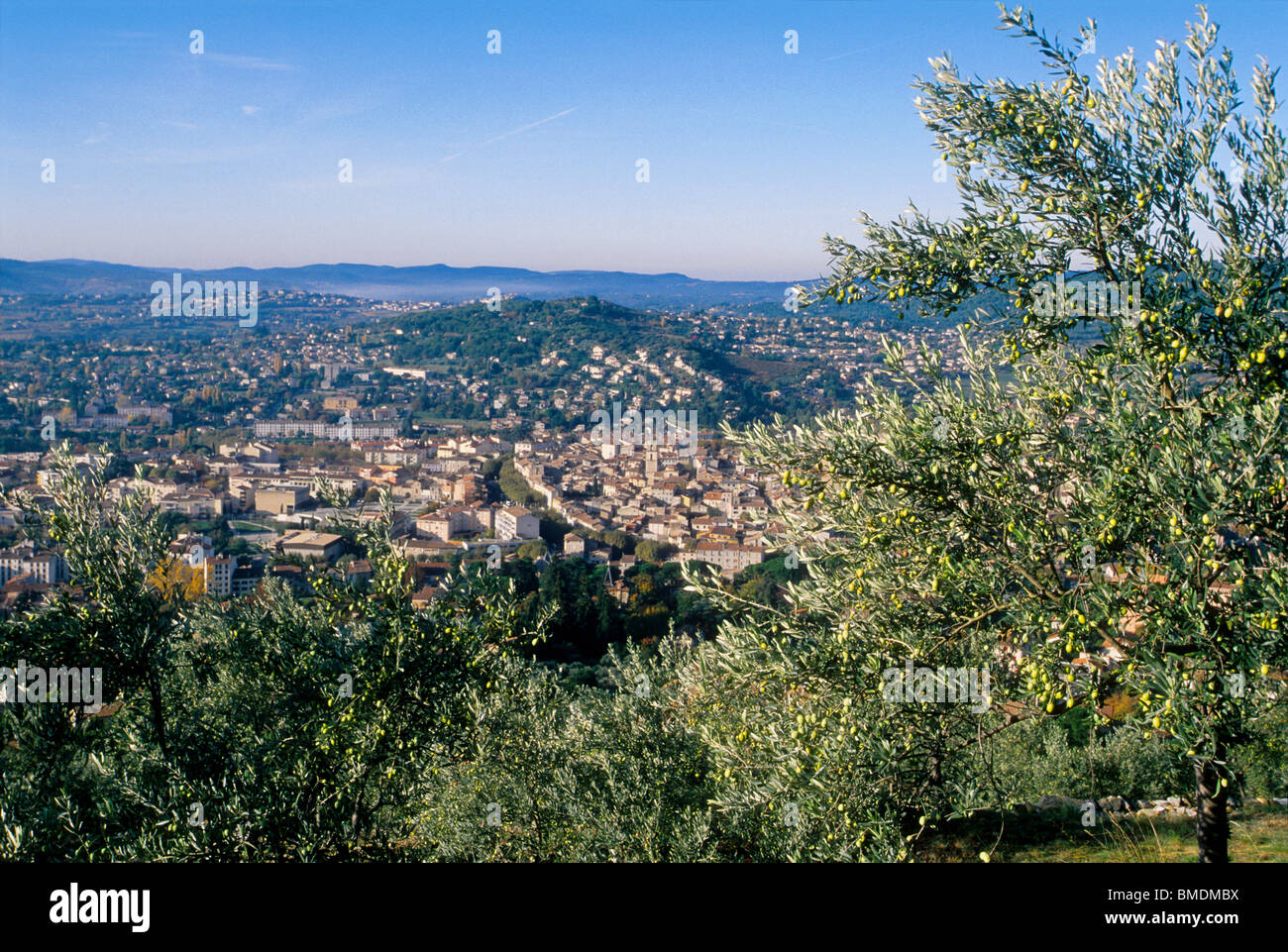 City view above tree hi-res stock photography and images - Alamy