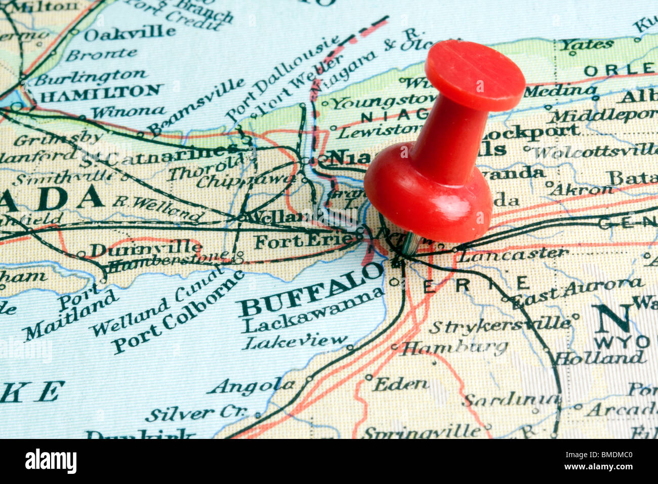 Buffalo on a map hi-res stock photography and images - Alamy