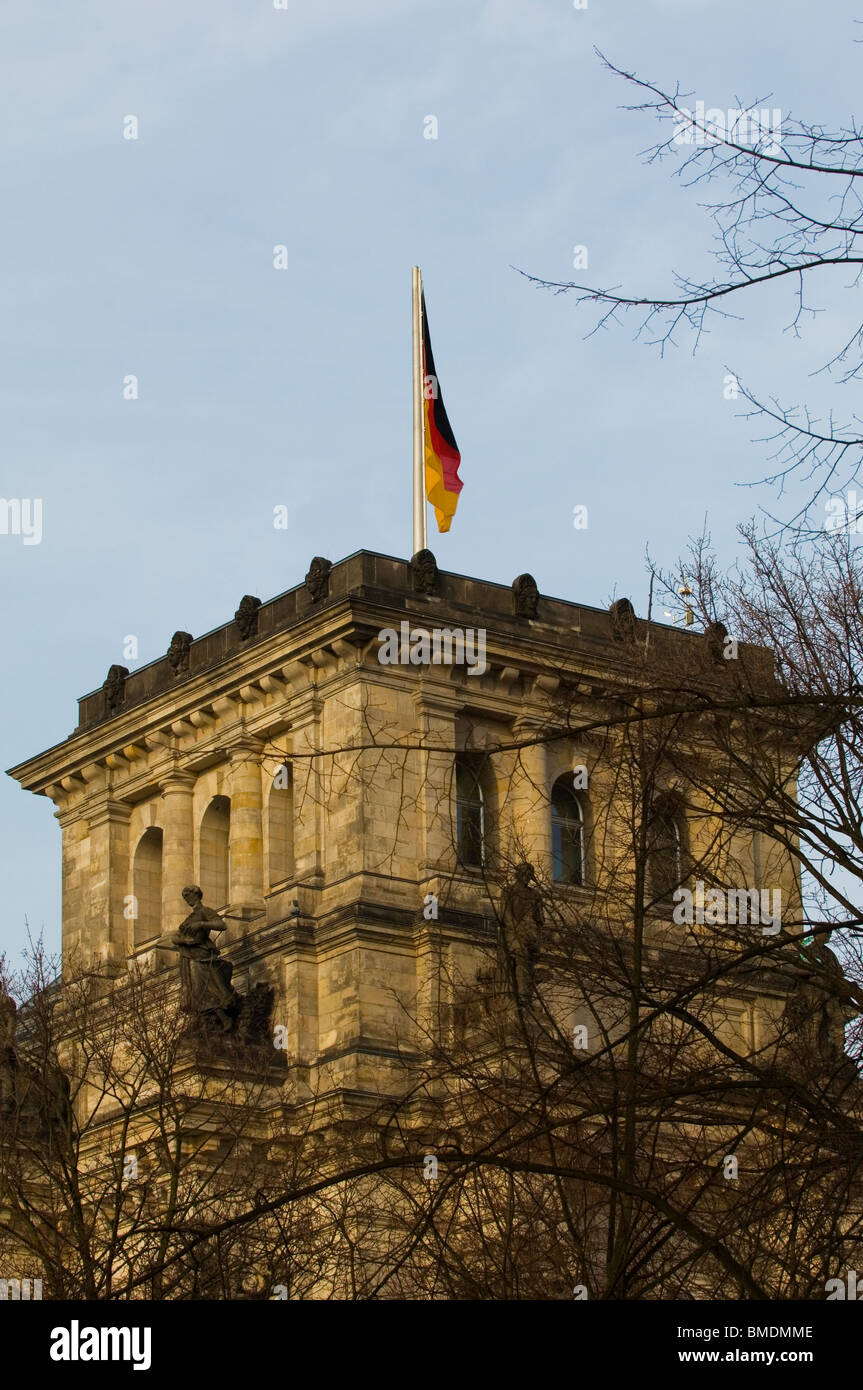 Closeup of the Reichstag Parliament building in Berlin Germany Stock ...