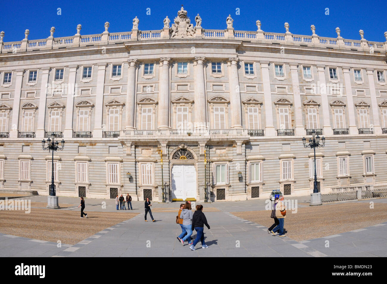 Facade of the palacio real royal palace hi-res stock photography and ...