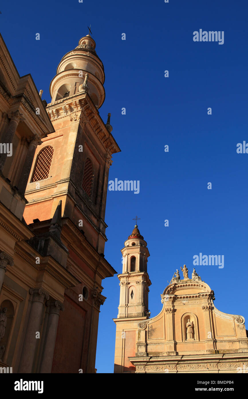 The basilica Saint Michel in Menton Stock Photo - Alamy