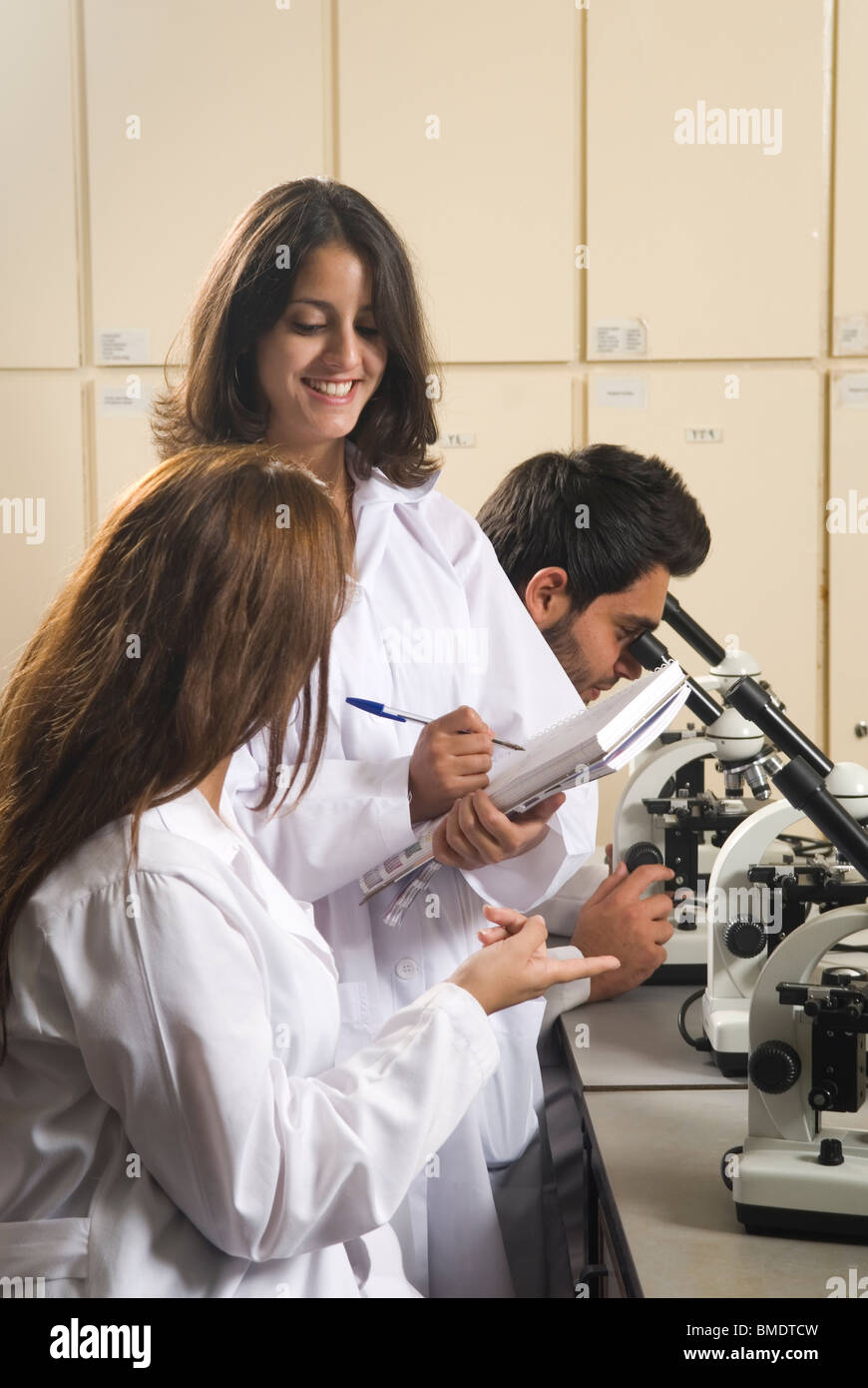Medicine students researching inside Lab Beirut Lebanon Middle East ...