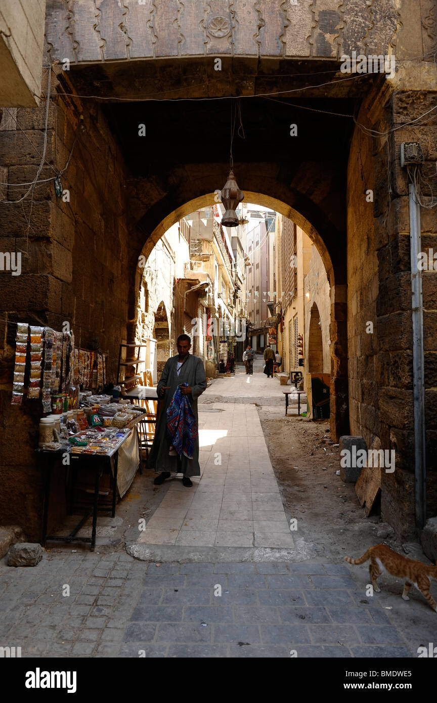 alleyway opposite tomb and madrasah of sultan qalawun,back streets of ...