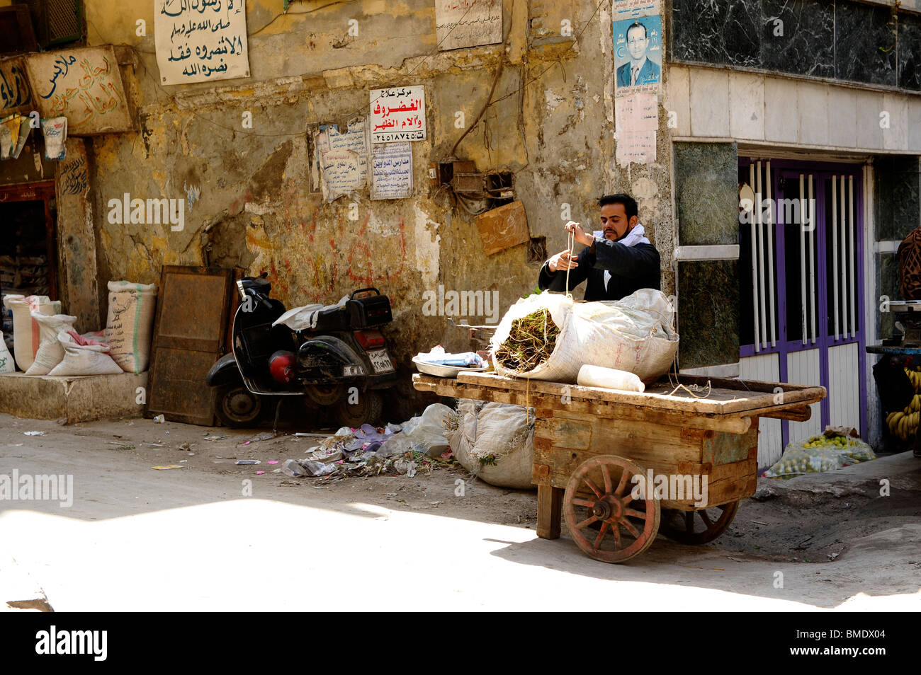 poor street merchant ,back streets of the old district,Al Gamaliya ...