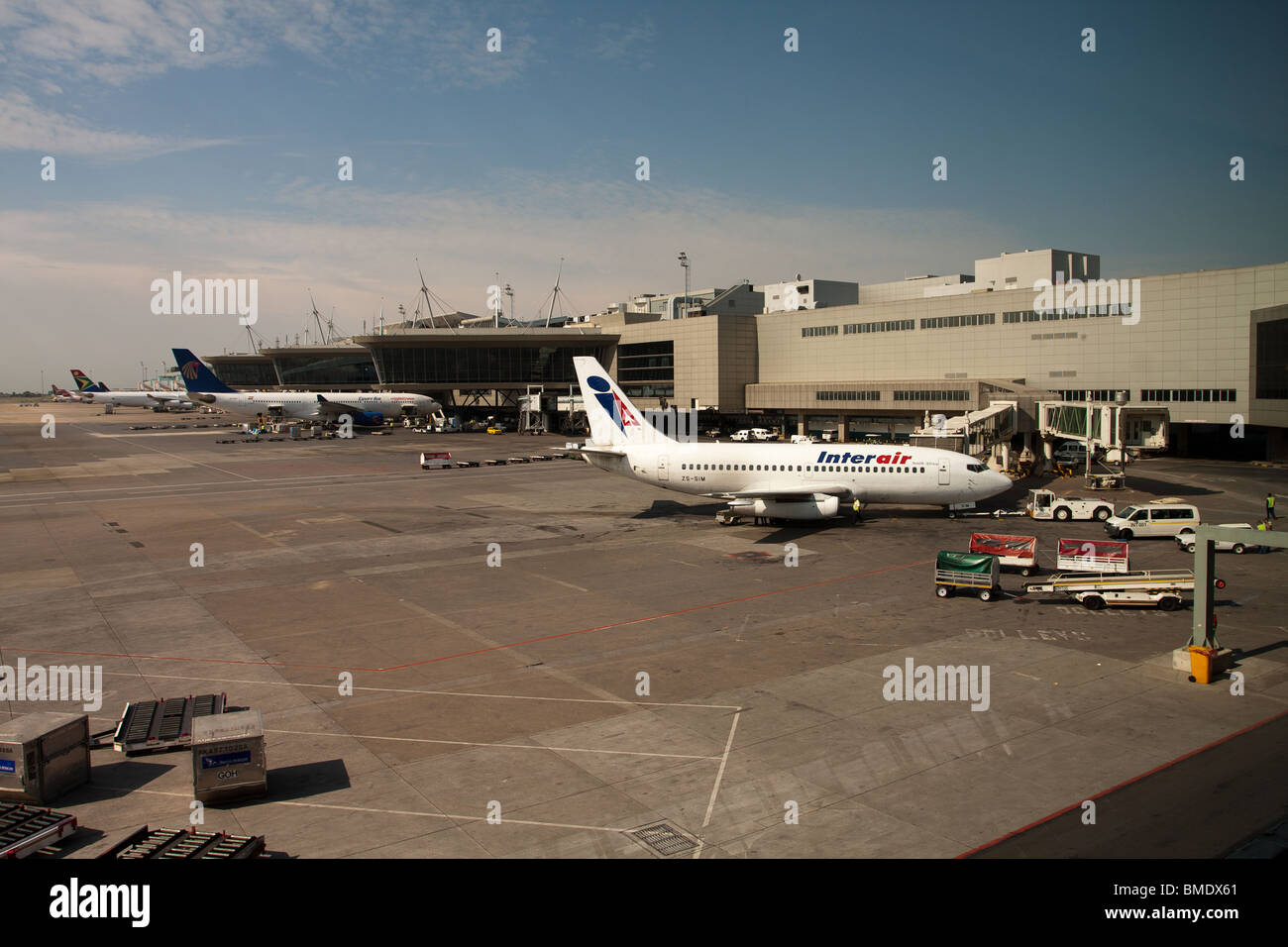 Interair (Boeing 737-244 (Adv)), registration ZS-SIM at O.R. Tambo ...