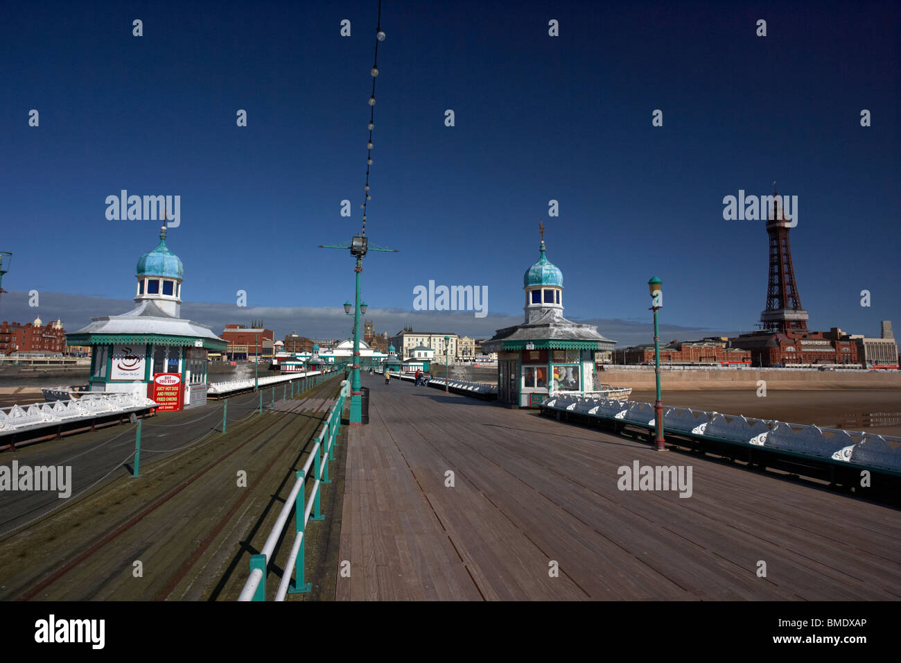 Blackpool north pier and seafront lancashire england uk Stock Photo - Alamy