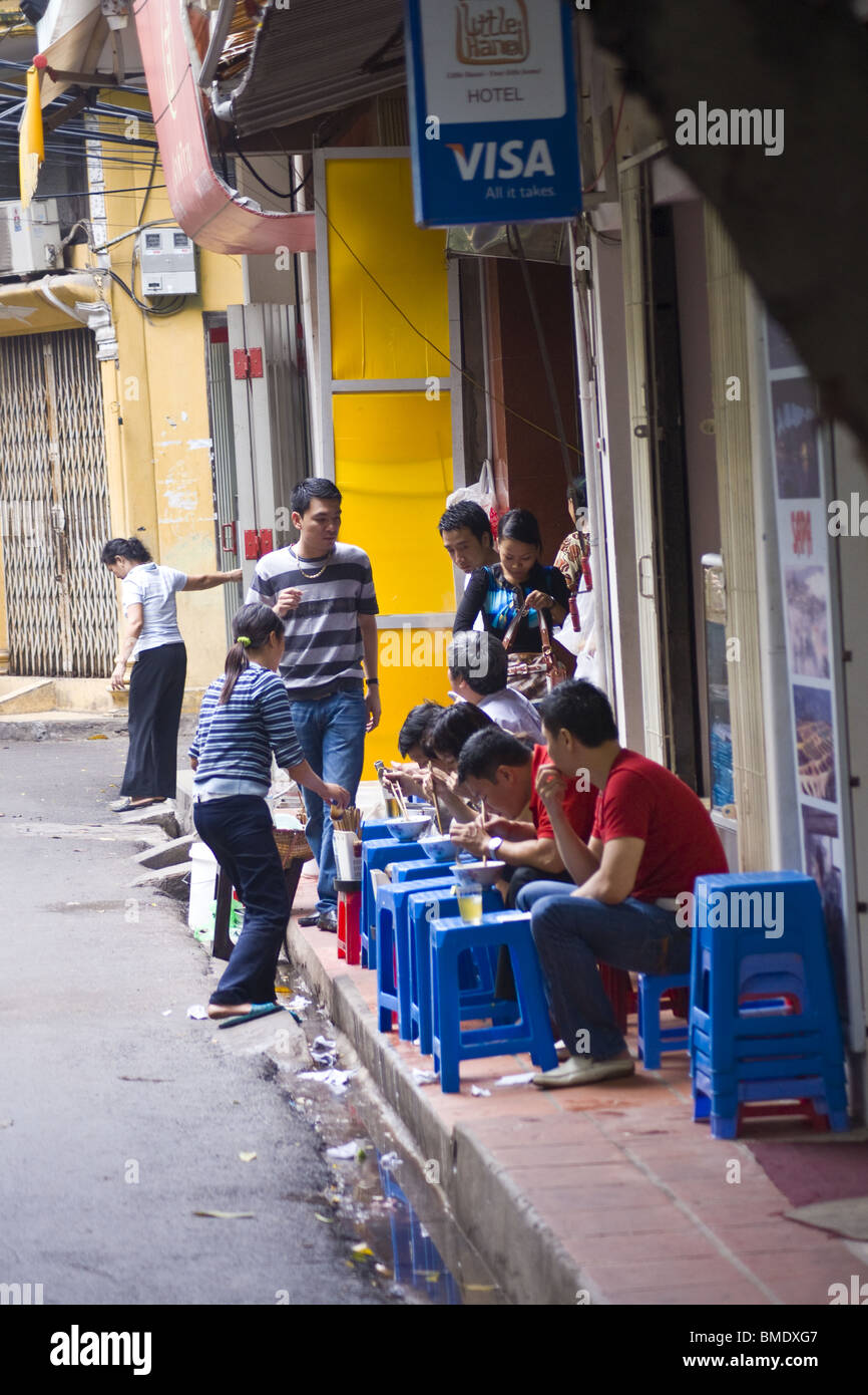 Street cafe stall in Hanoi, Vietnam Stock Photo - Alamy