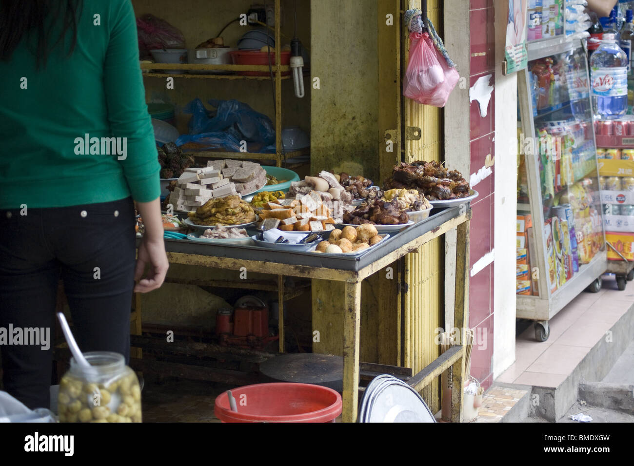 Street cafe stall in Hanoi, Vietnam Stock Photo - Alamy