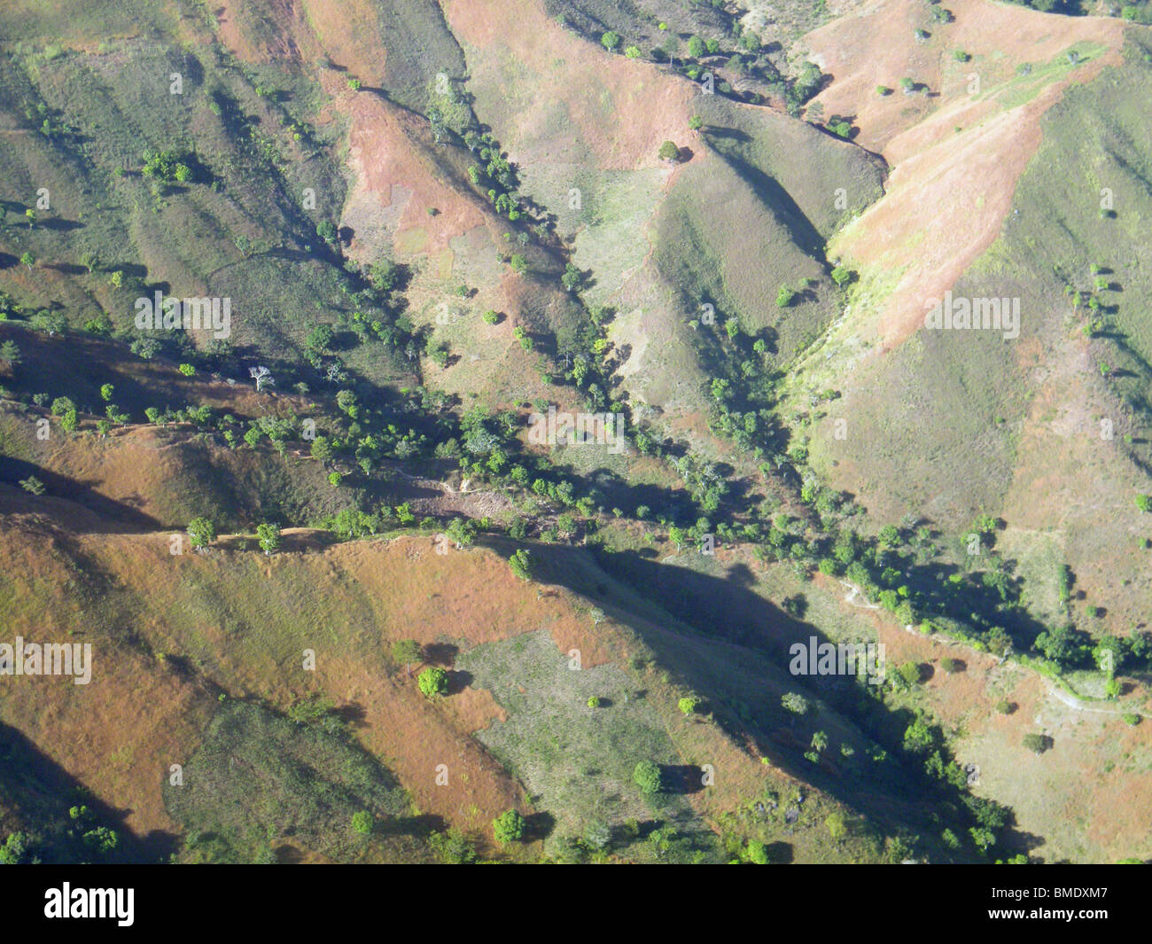Total deforestation in the hills of central Haiti Stock Photo - Alamy