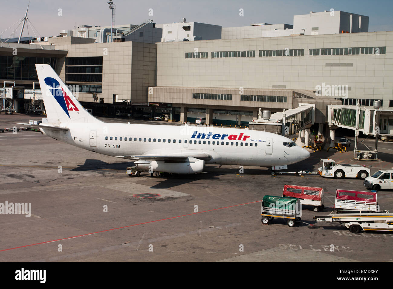 Interair (Boeing 737-244 (Adv)), registration ZS-SIM at O.R. Tambo ...