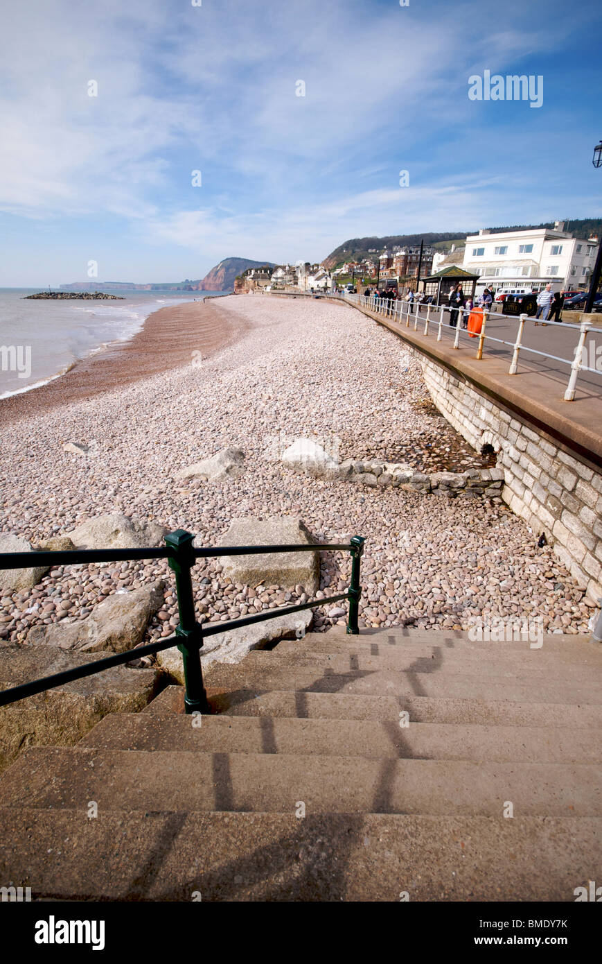 Sidmouth Devon UK Seafront Sea Beach Stock Photo - Alamy