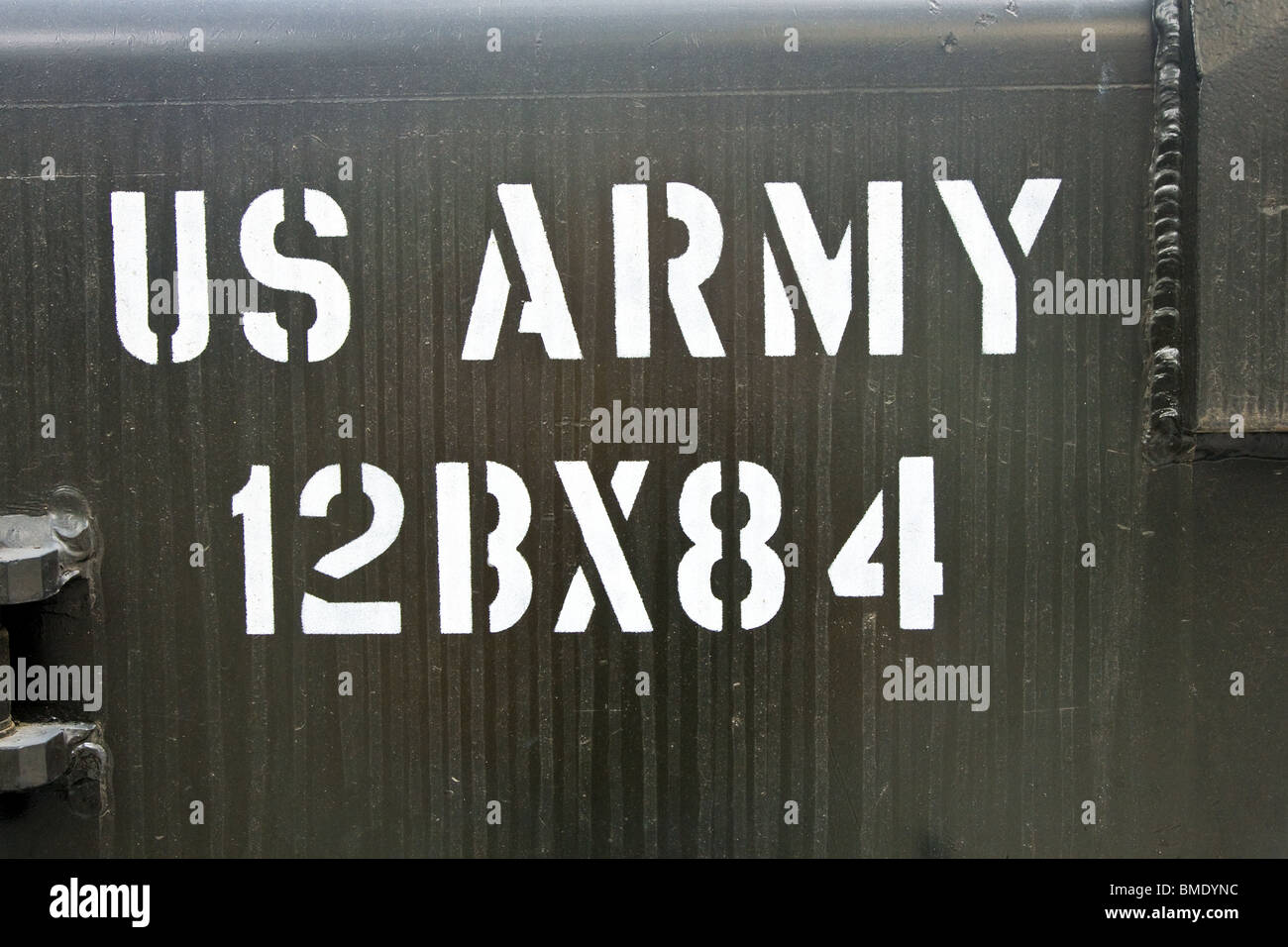 US Army sign, 12BX84 Stock Photo - Alamy