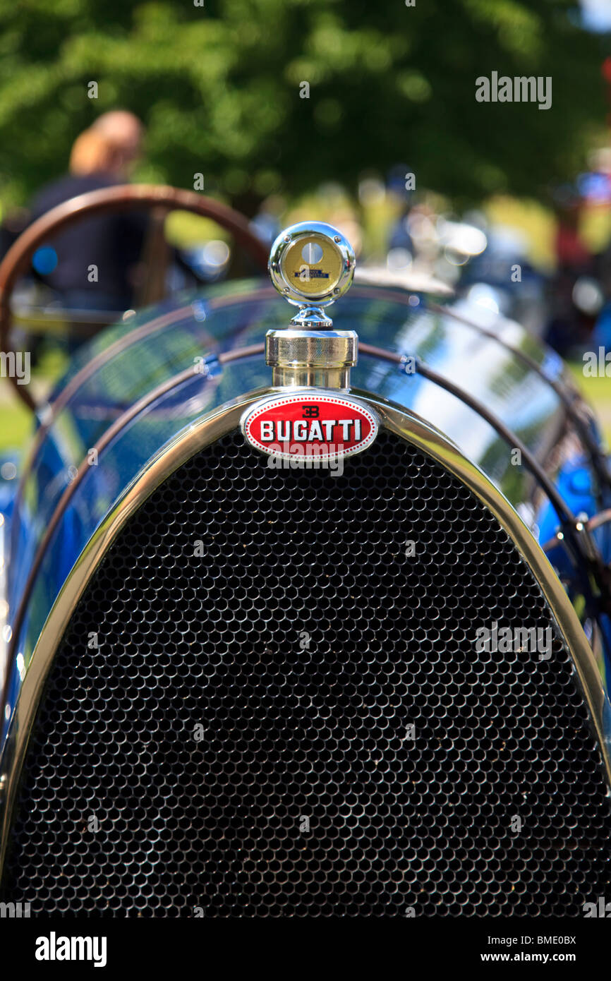 Bugatti Type 35 Racing Car Radiator and Badge Stock Photo - Alamy