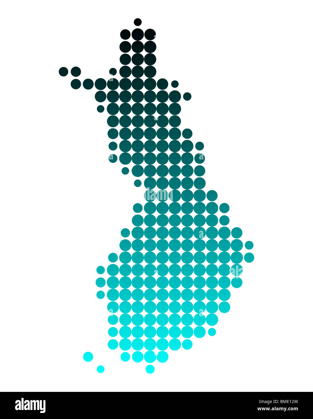 Map of Finland Stock Photo - Alamy